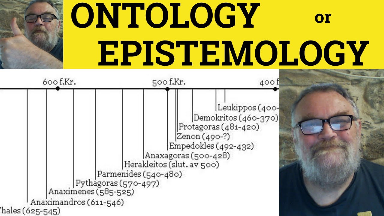 🔵 Ontology vs Epistemology - Ontology Meaning - Epistemology Examples ...