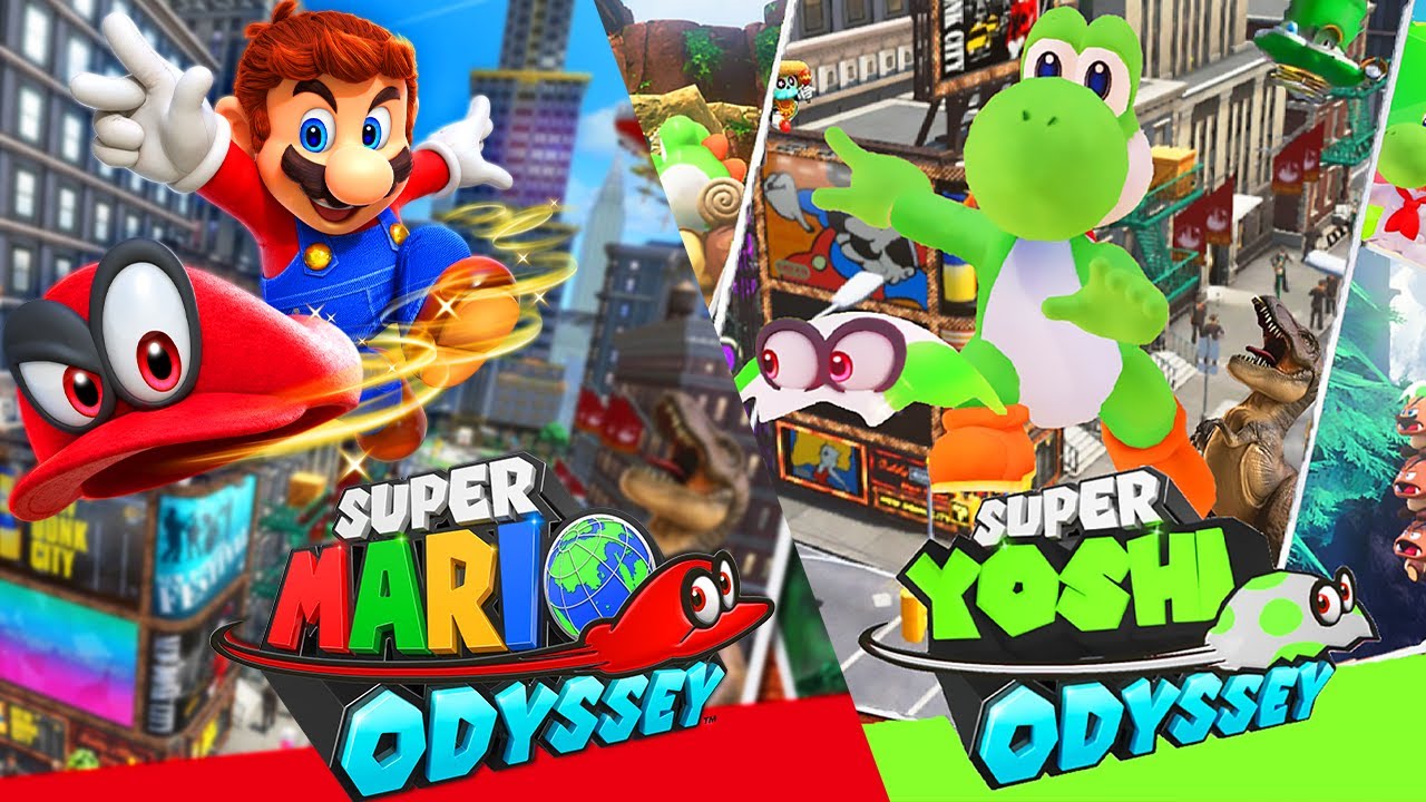 Super Mario Odyssey + Super Yoshi Odyssey - Full Game Walkthrough - YouTube