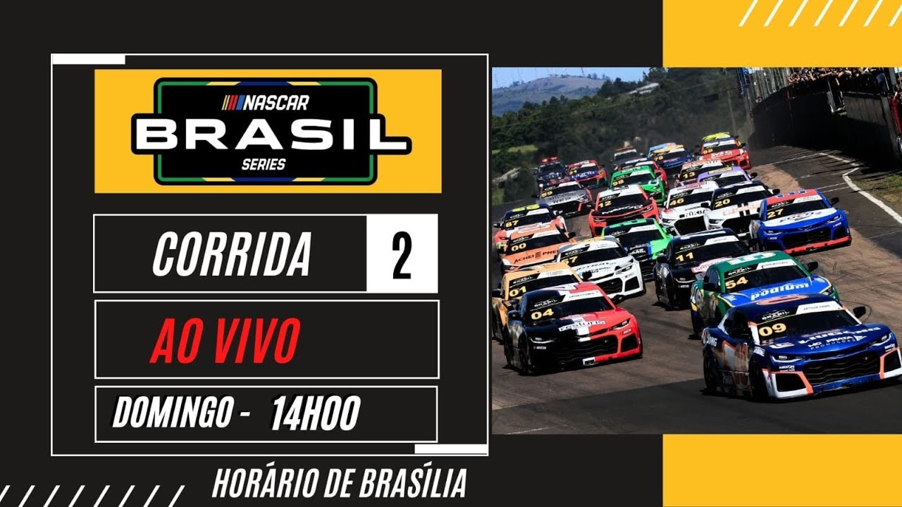 AO VIVO CORRIDA 2 - ETAPA 1 - CAMPO GRANDE/MS - NASCAR BRASIL - YouTube