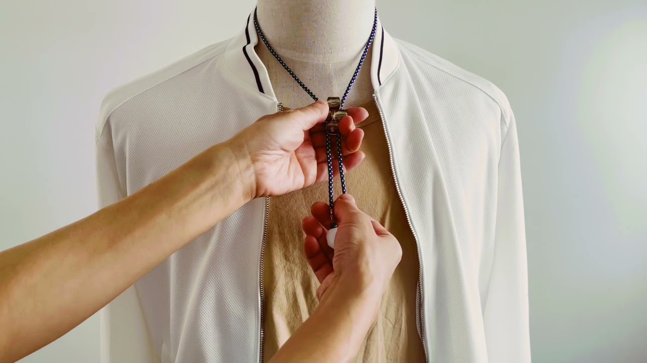 タマルサンの組紐ループタイの使い方 (ni-ru-5pp) - YouTube