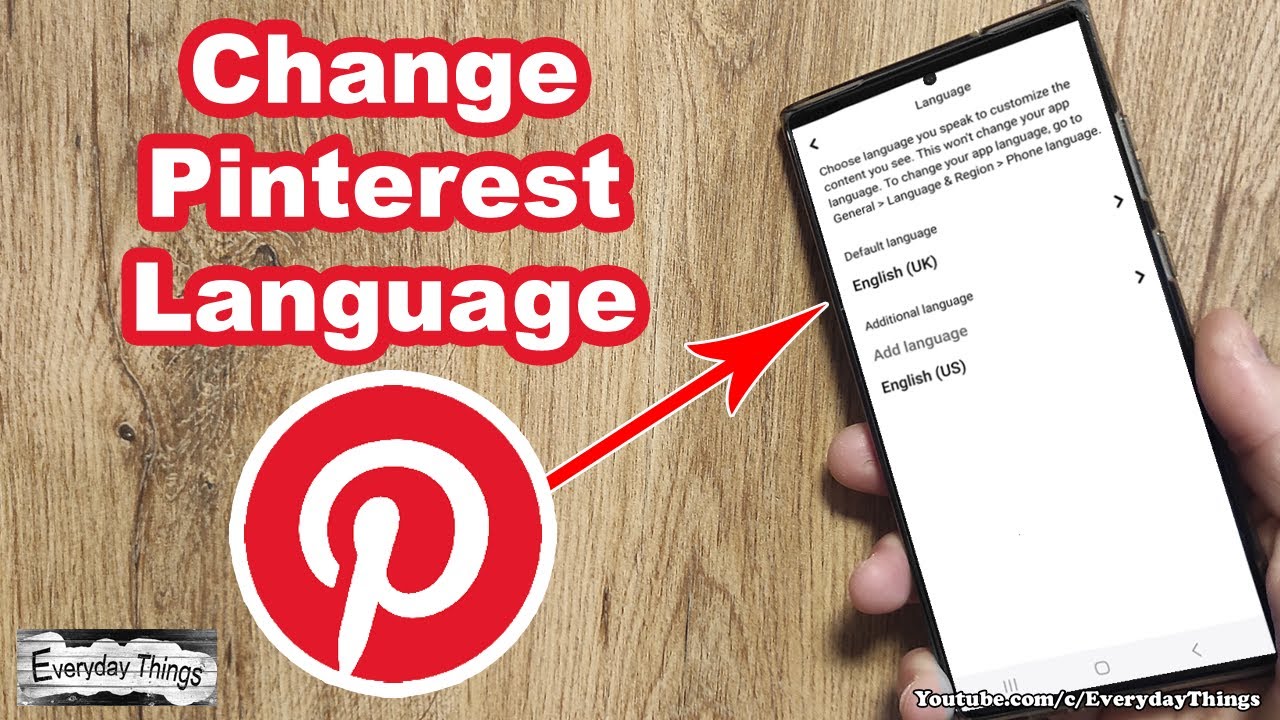 How to Change Pinterest Language - Easy Steps! - YouTube