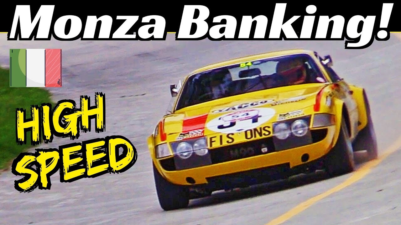 High-Speed Racing Classics on the Old Monza Banking! - Ferrari Daytona ...