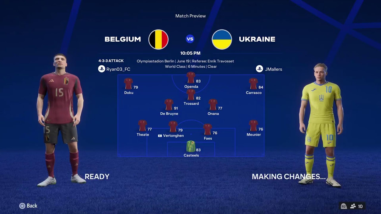 Belgium V Ukraine - YouTube