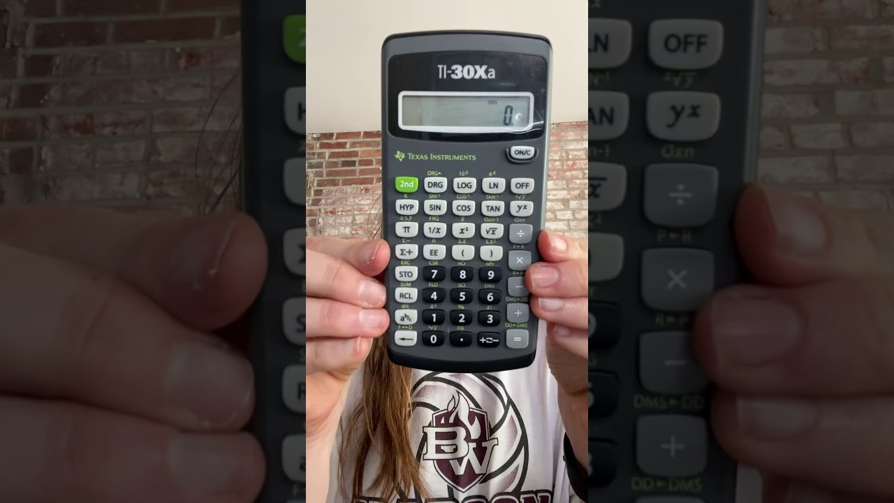 Trig Ratios Using TI 30Xa YouTube Trig Ratios Using TI 30Xa YouTube