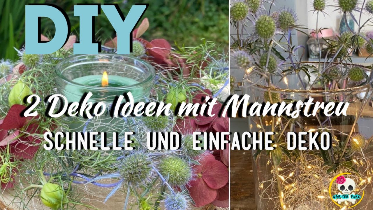 DIY - SCHNELLE und EINFACHE DEKO im GLAS - BASTELN mit DRAHT - DEKO mit ...