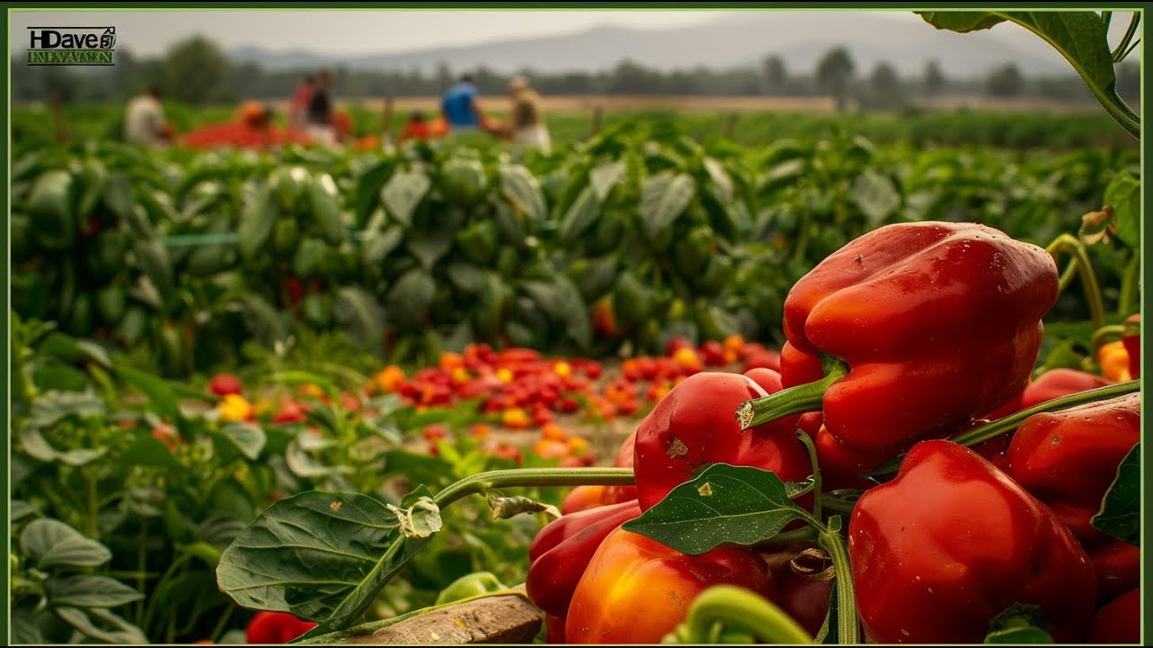 How Chinese Farmers Produce Thousands of Tons of Bell Peppers ...