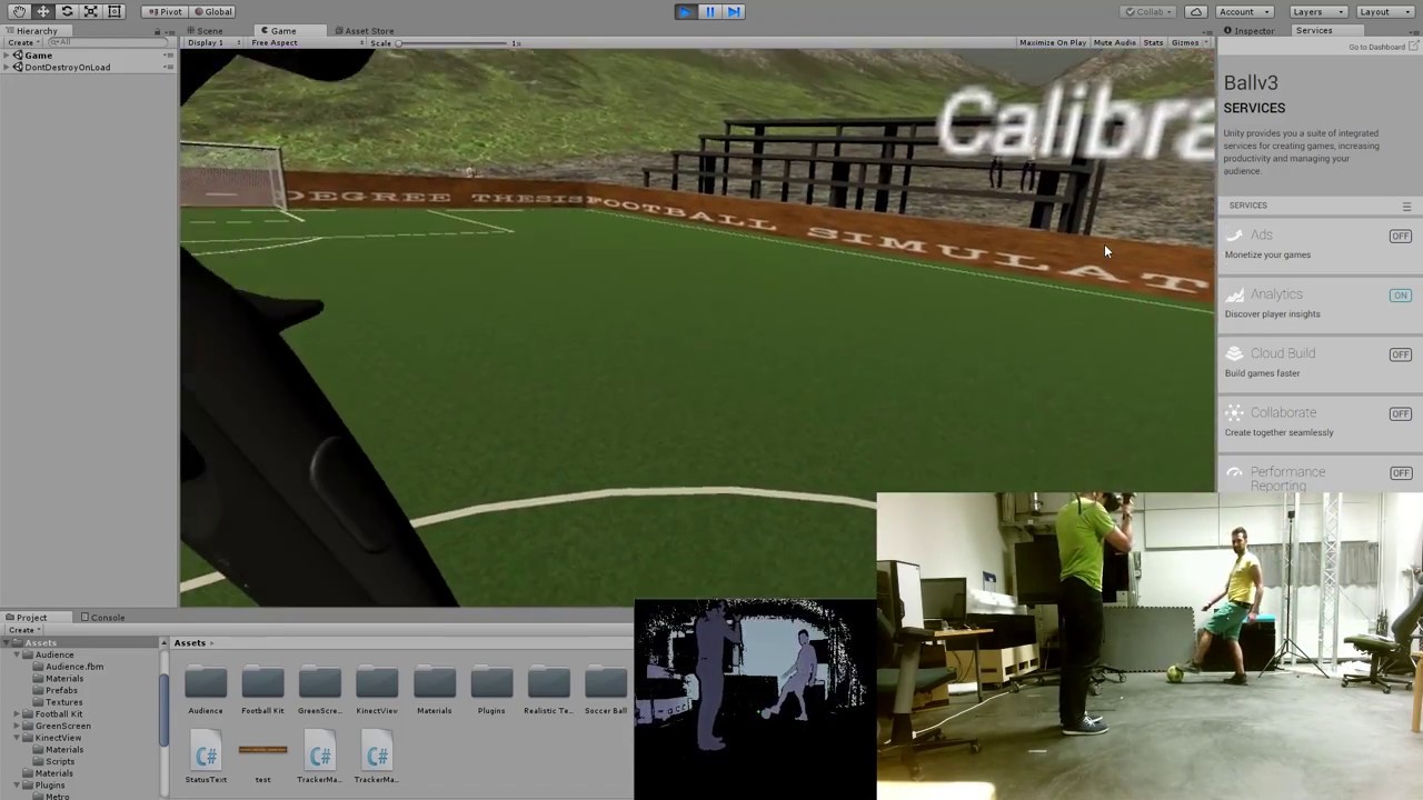 Final Demo - Football simulator in virtual reality using Kinect and HTC ...