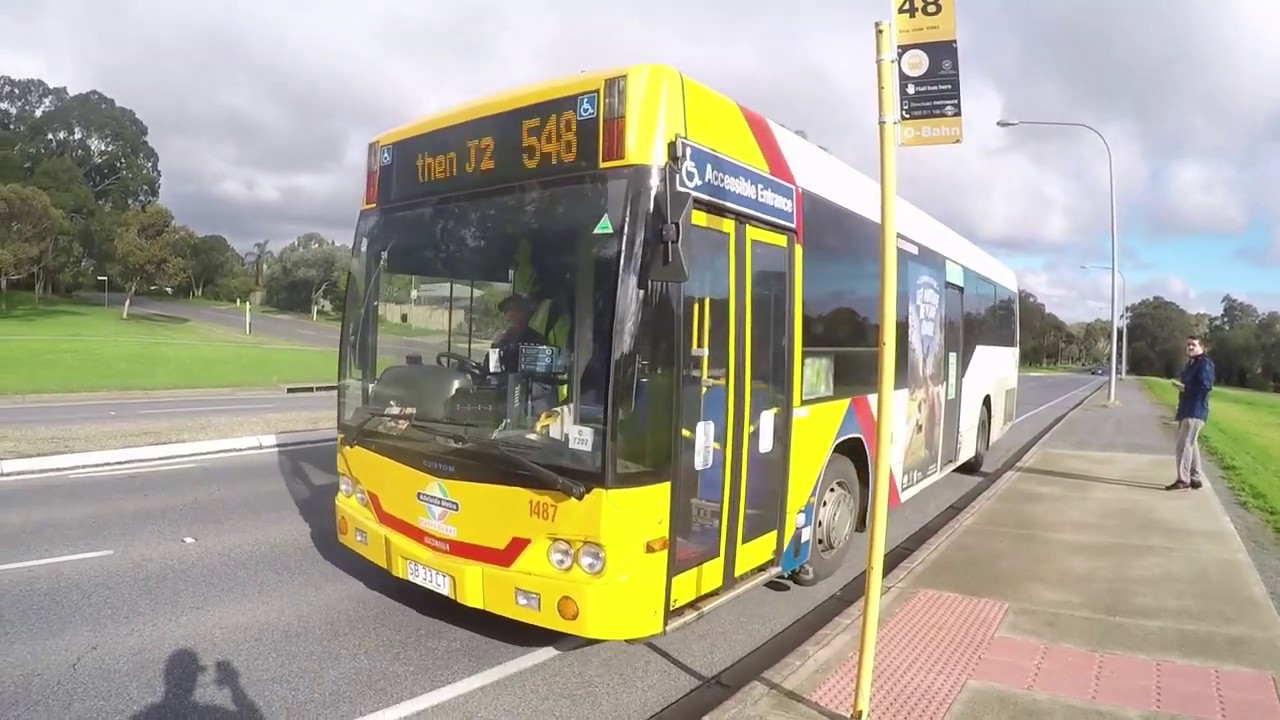 O-Bahn Bus Ride Home - YouTube