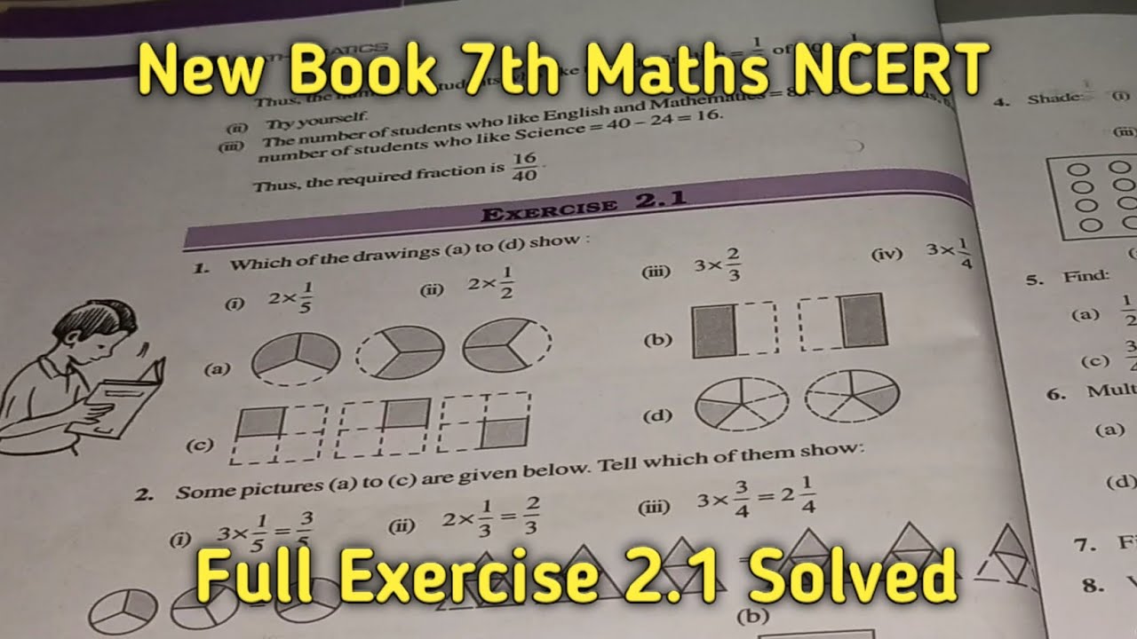 Chapter 2 Ex-2.1 Fractions and Decimals || Class 7 Maths New Book - YouTube