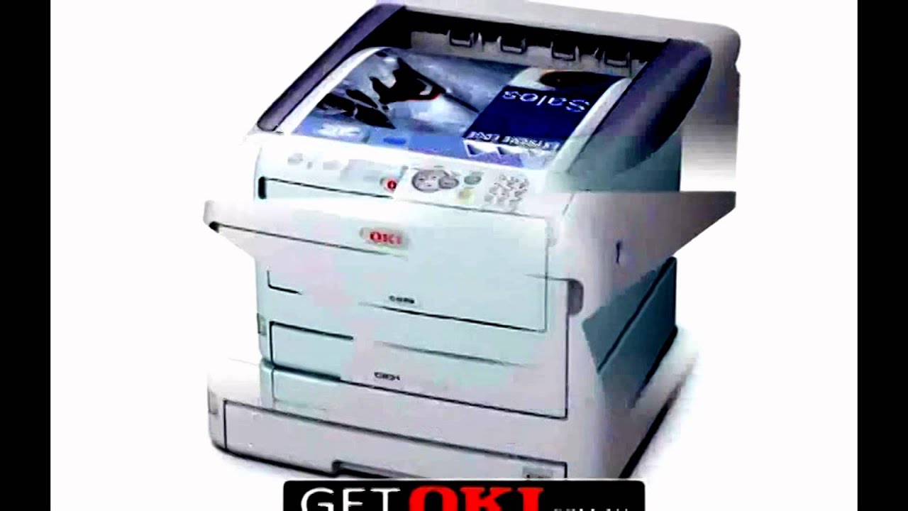 OKI C831dn Colour Laser Printer at Huntoffice.ie - YouTube