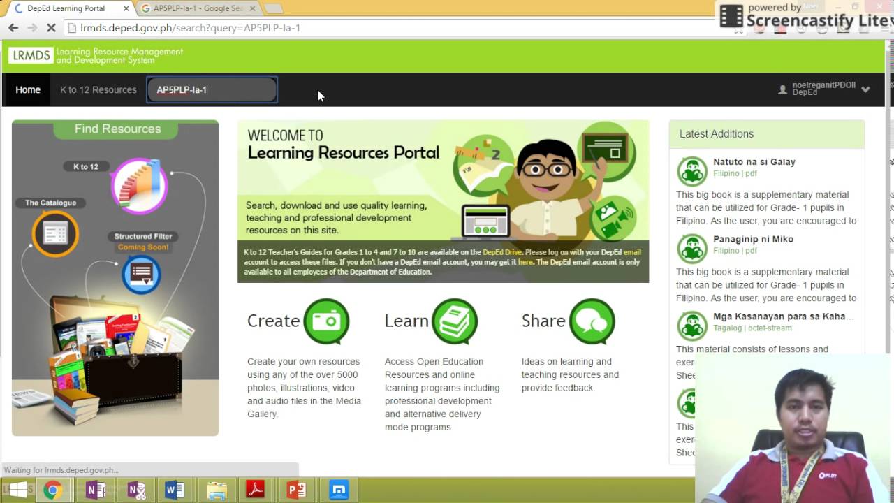 How to use and download from LRMDS Part 2 - YouTube