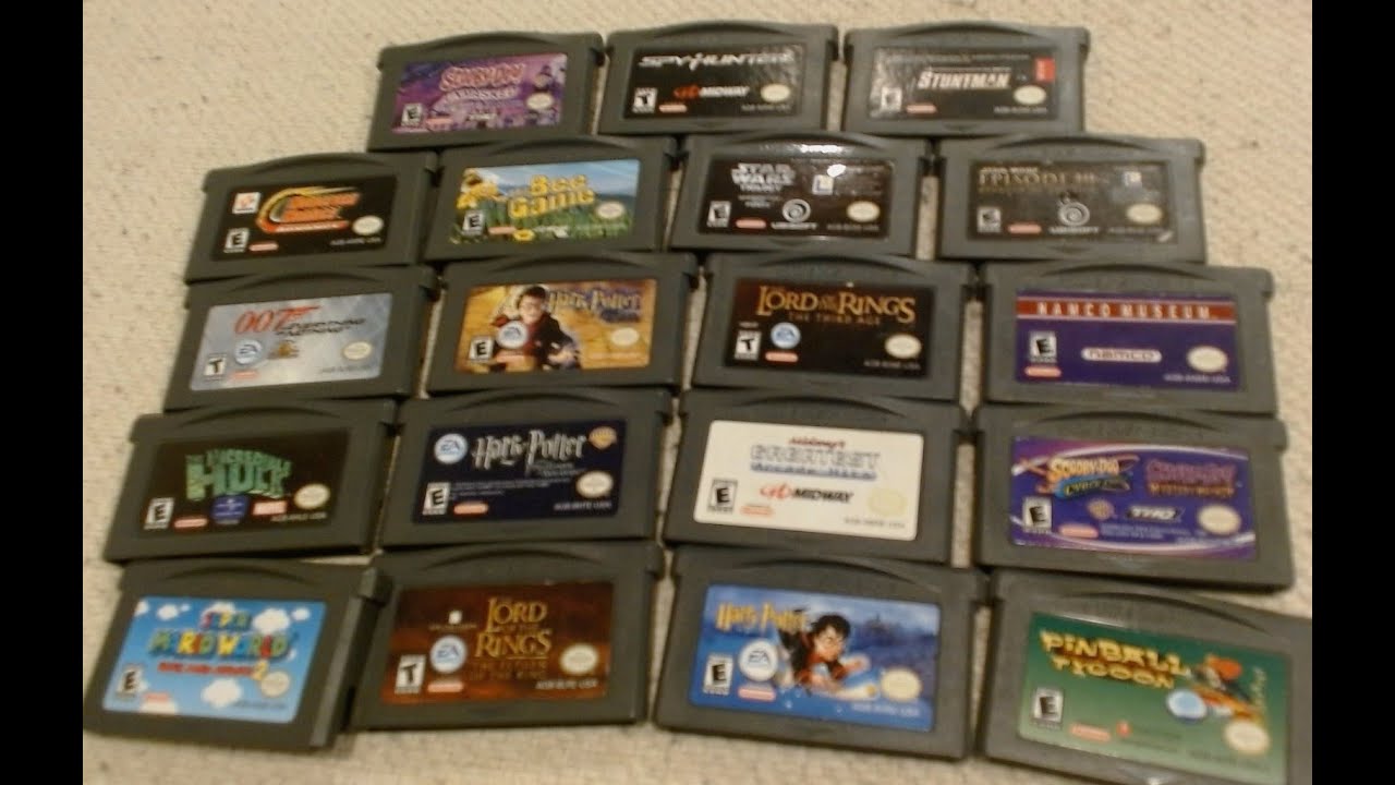 ASMR Gum Chewing Gameboy Advance Game Collection - YouTube