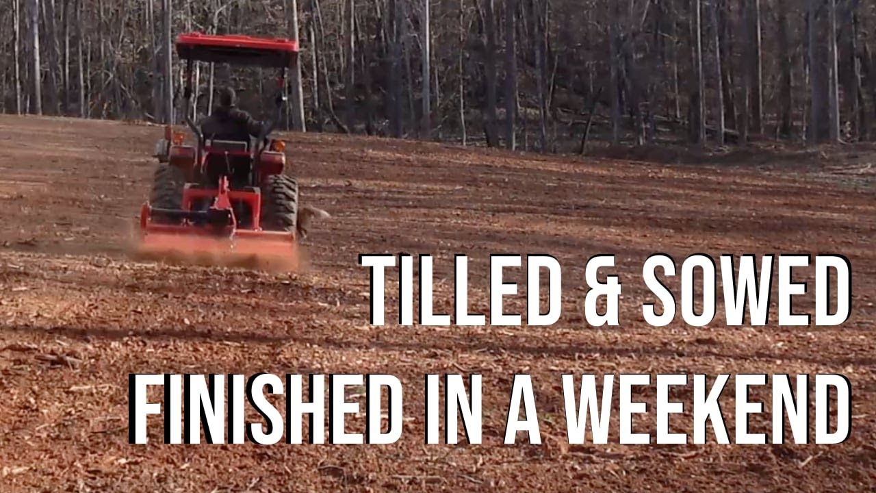 Breaking & Planting Rock Hard Carolina Red Clay - Kubota L2502 ...