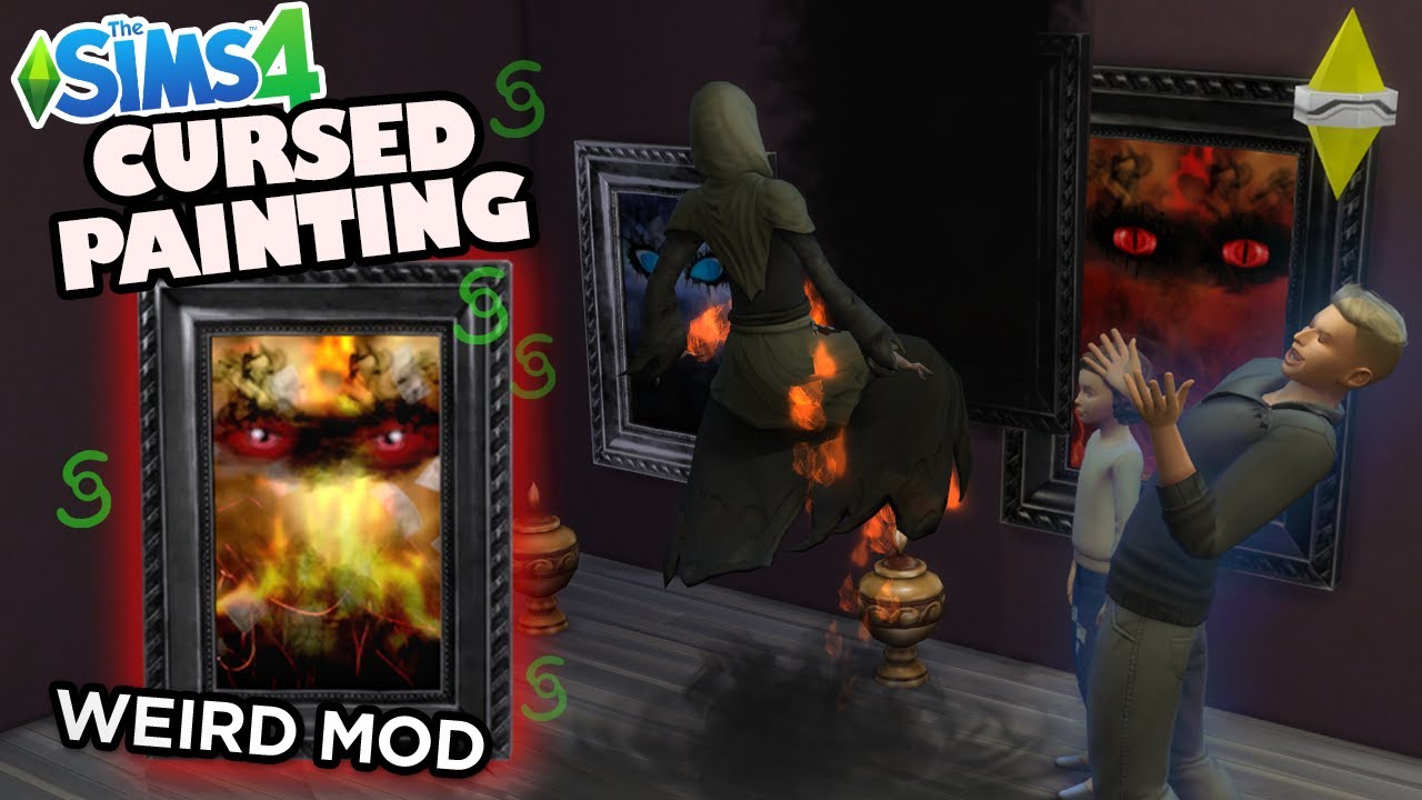 Weird Sims 4 Cursed Painting Mod Challenge / Gameplay & All About - YouTube