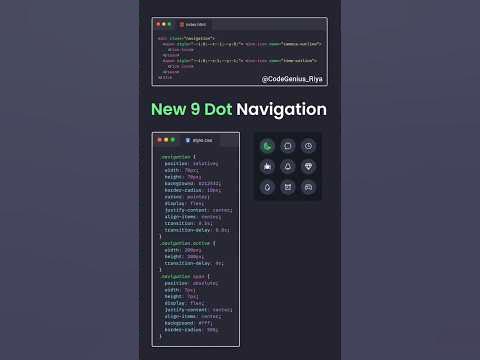 Magic New 9 Dot Navigation Menu Using HTML CSS😎 Cool Updated Navigation Menu 😍 #html #css # ...