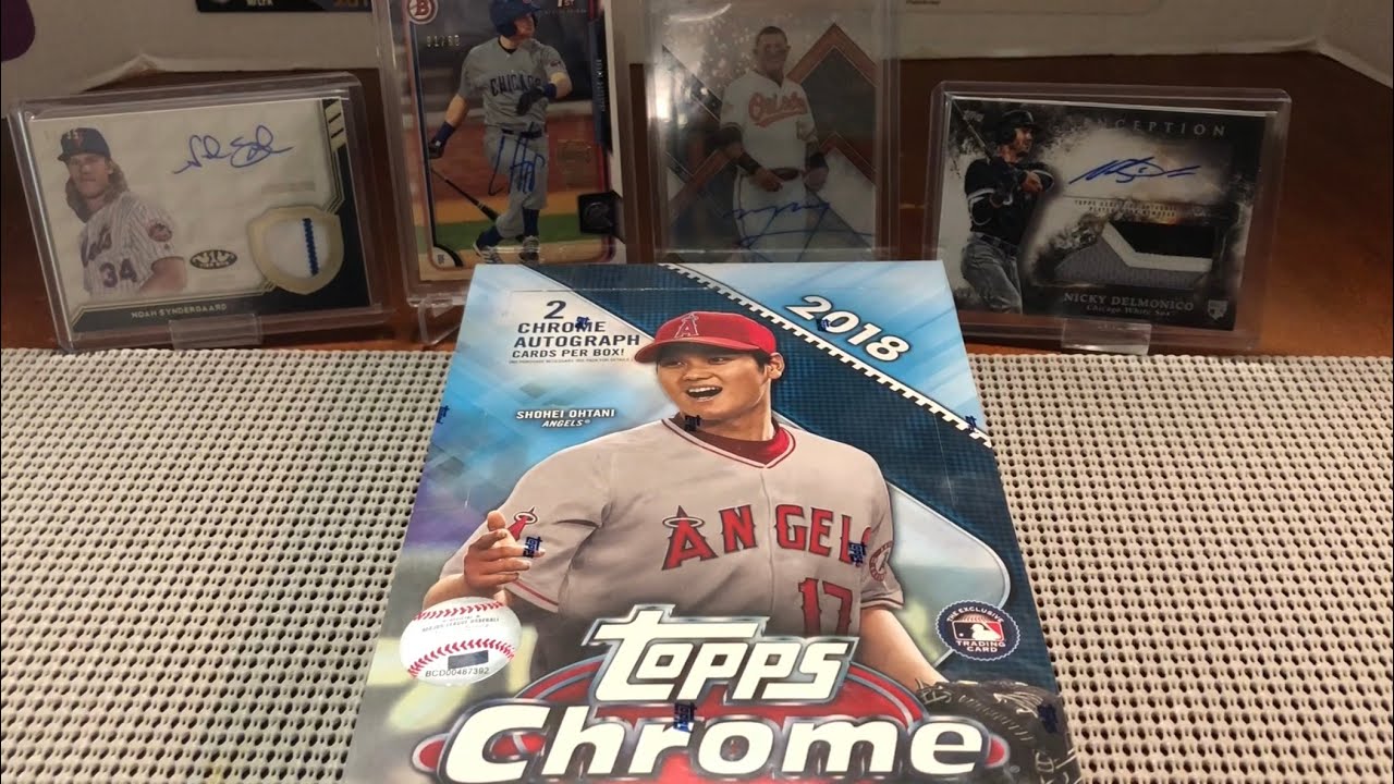 2018 Topps Chrome Hobby Box. Redemption Time!!! - YouTube