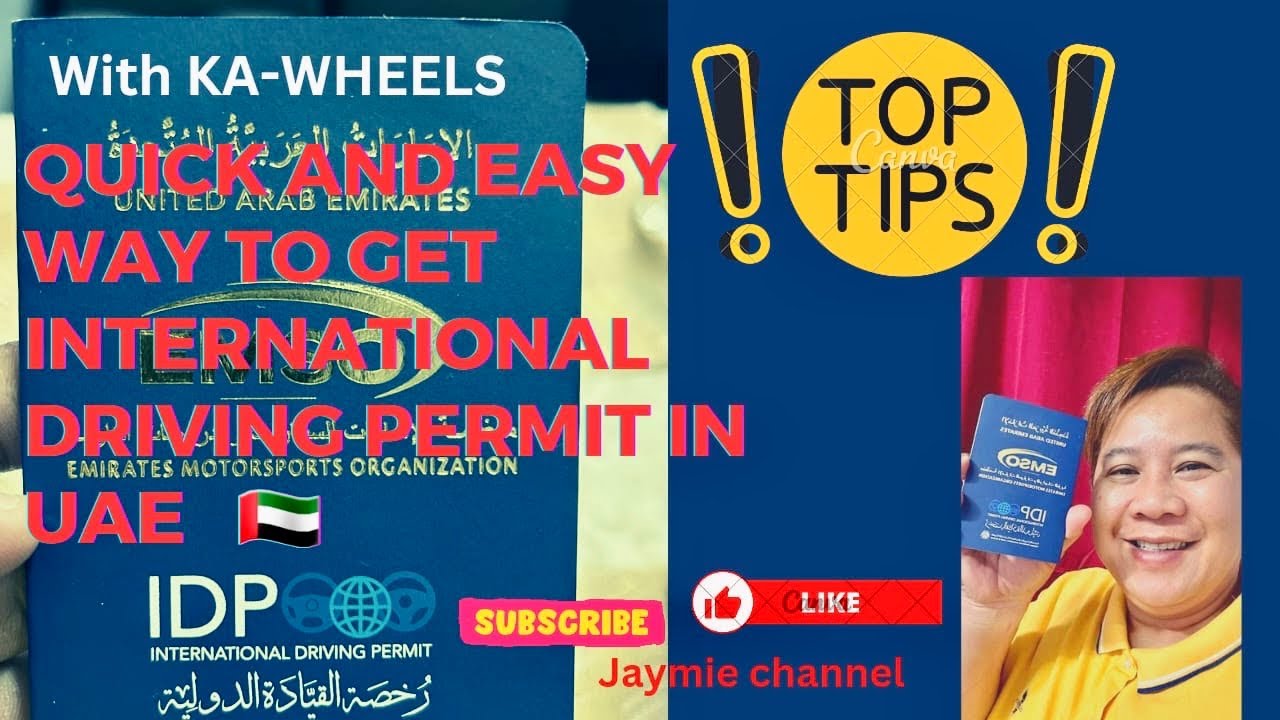 How To Get International Driving LICENSE IN UAE /Quick and Easy 15mins ...