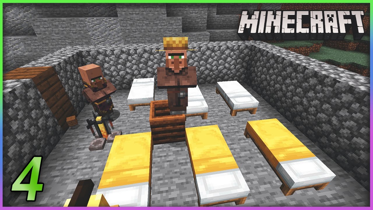 L ENCLOS A VILLAGEOIS 5* #4 Minecraft Castle - YouTube