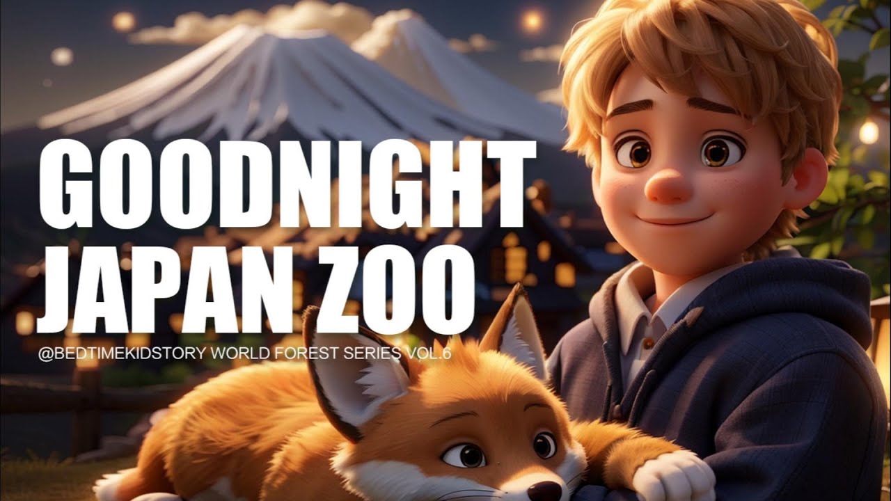 Goodnight Japan Zoo🍃🌙 Bedtime Story for Babies with Relaxing Music And ...