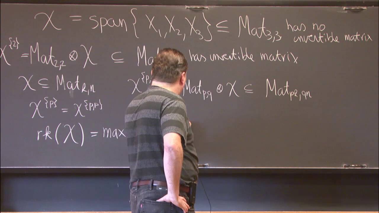 Matrix invariants and algebraic complexity theory - Harm Derksen - YouTube