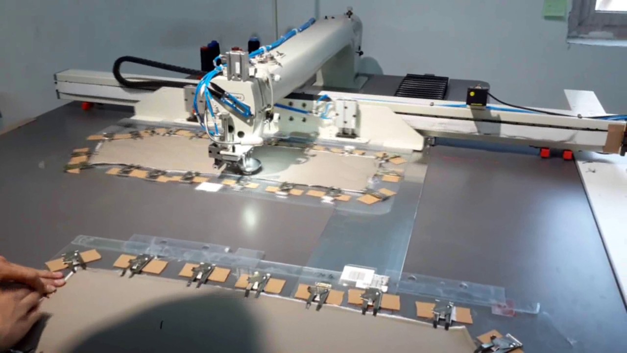 Sewing plaid quilting for thick down wear by JOOKE CNC Template Sewing ...