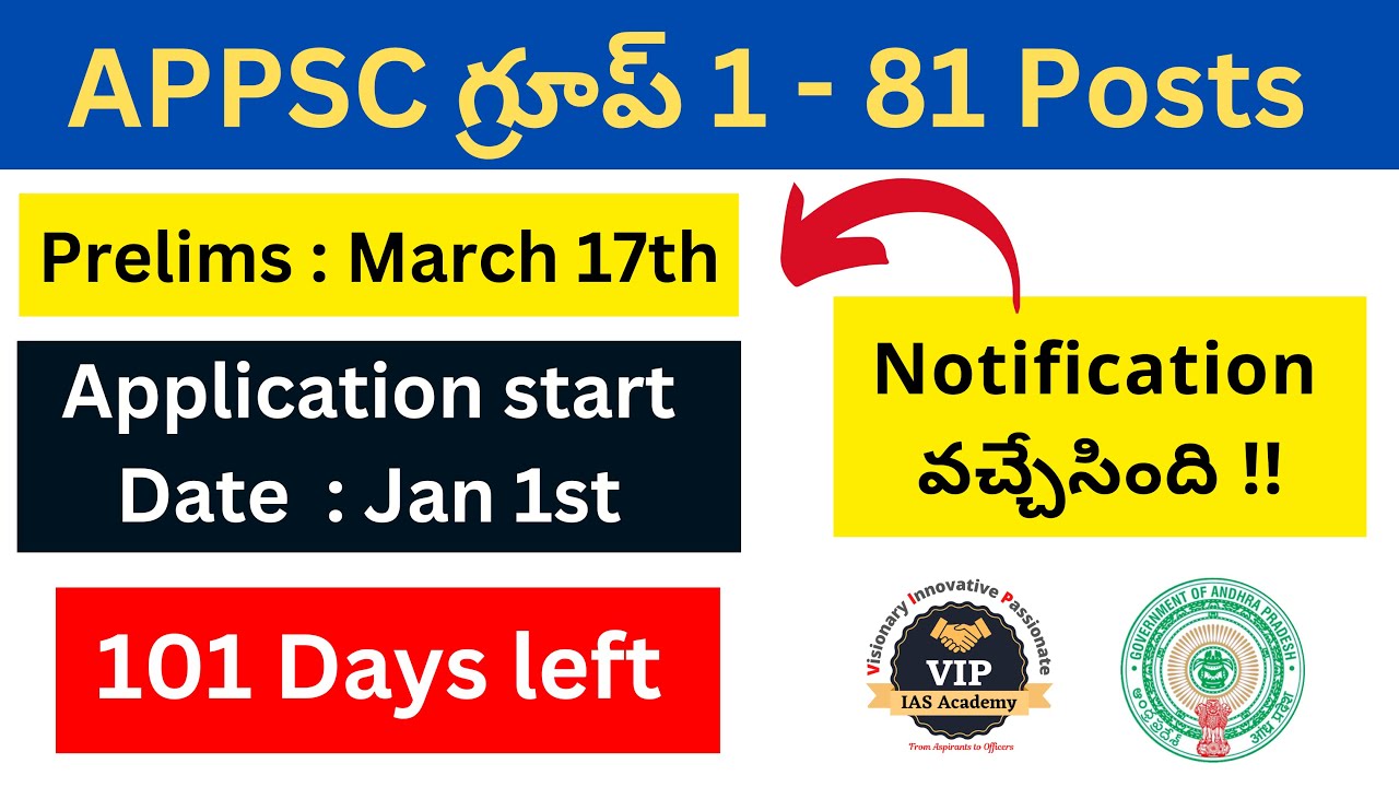APPSC Group -1 Notification Released #group1 #appsc #appscgroup1 - YouTube