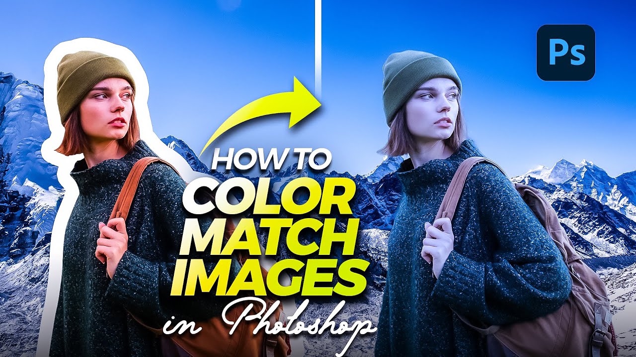 How to Color Match Images in Photoshop (FAST & EASY METHOD) - YouTube