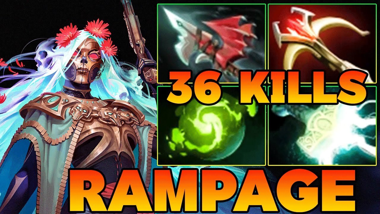 Rampage + 36 Kills Muerta Dota 2 !! Muerta Safelane Pro Gameplay Guide ...