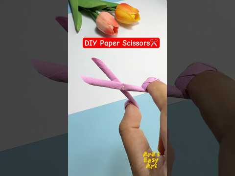 ✂️ DIY Origami Scissors ✂ paper craft ideas @ArasEasyArt #viral #diy #ytshorts #scissors #ideas
