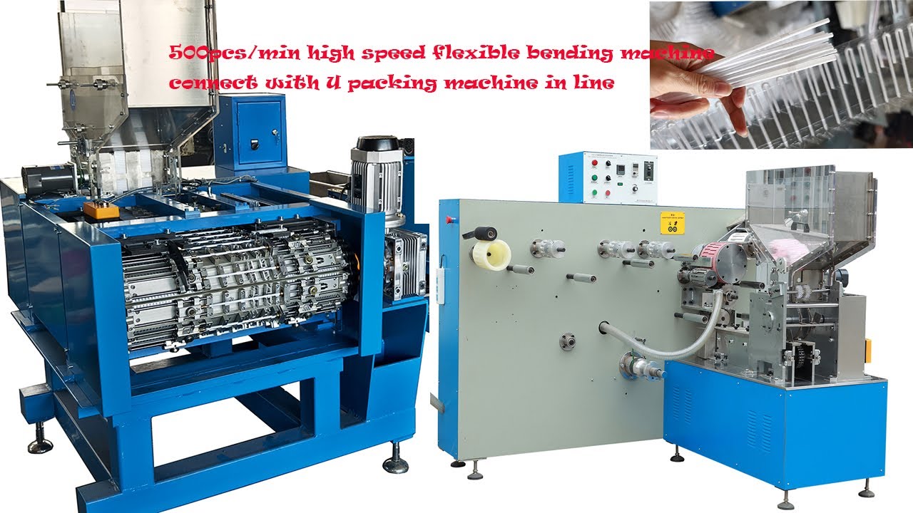 Straw bending machine u-shaped straw packaging machine,drink straw ...