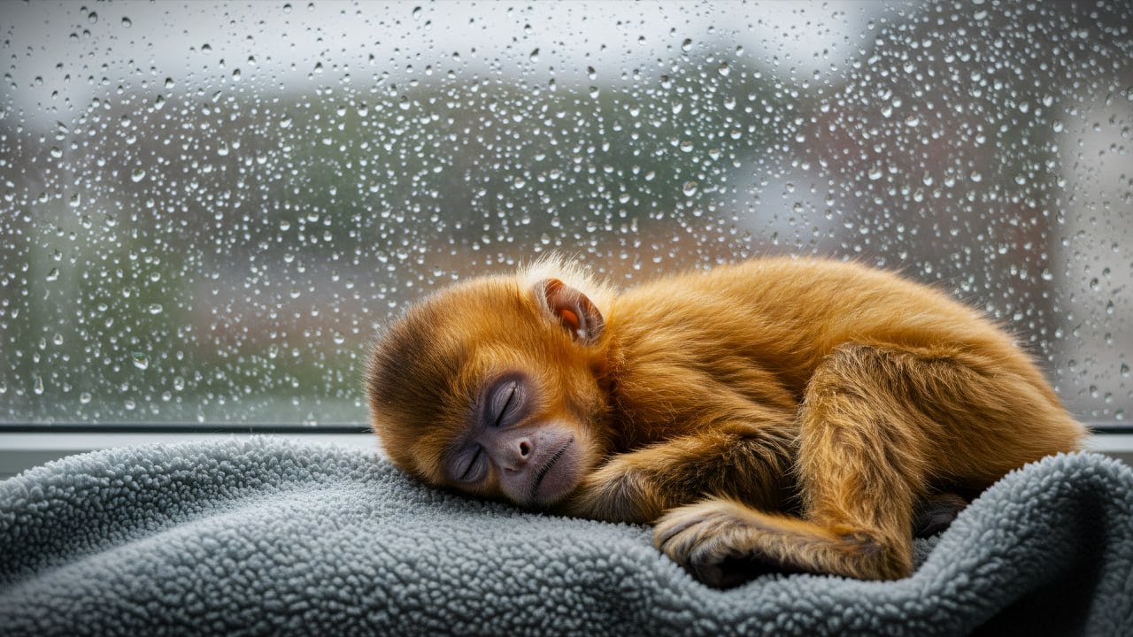 🐒Relaxing Music for Baby Monkey | Calm Sounds for Deep Sleep & Stress ...