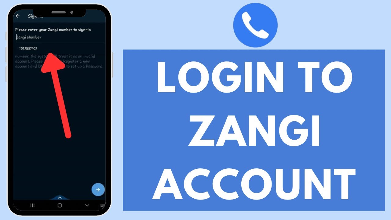 How to Login to Zangi Messenger App - YouTube