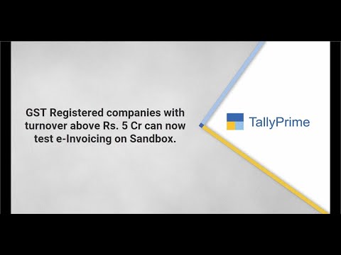 How to Generate e-Invoices Through Sandbox API System | TallyHelp - YouTube