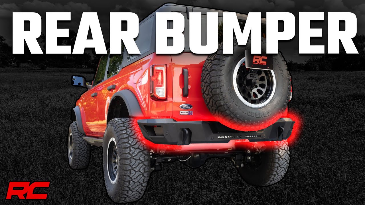 Bronco Rear Bumper with License Plate Relocation - YouTube