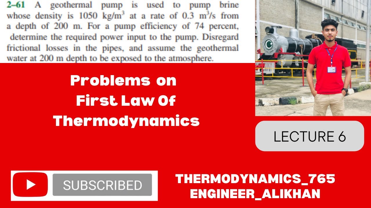 First law of thermodynamics best examples || Problems on first law of ...