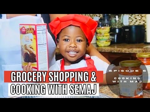 GROCERY SHOPPING & COOKING WITH SEMAJ - YouTube