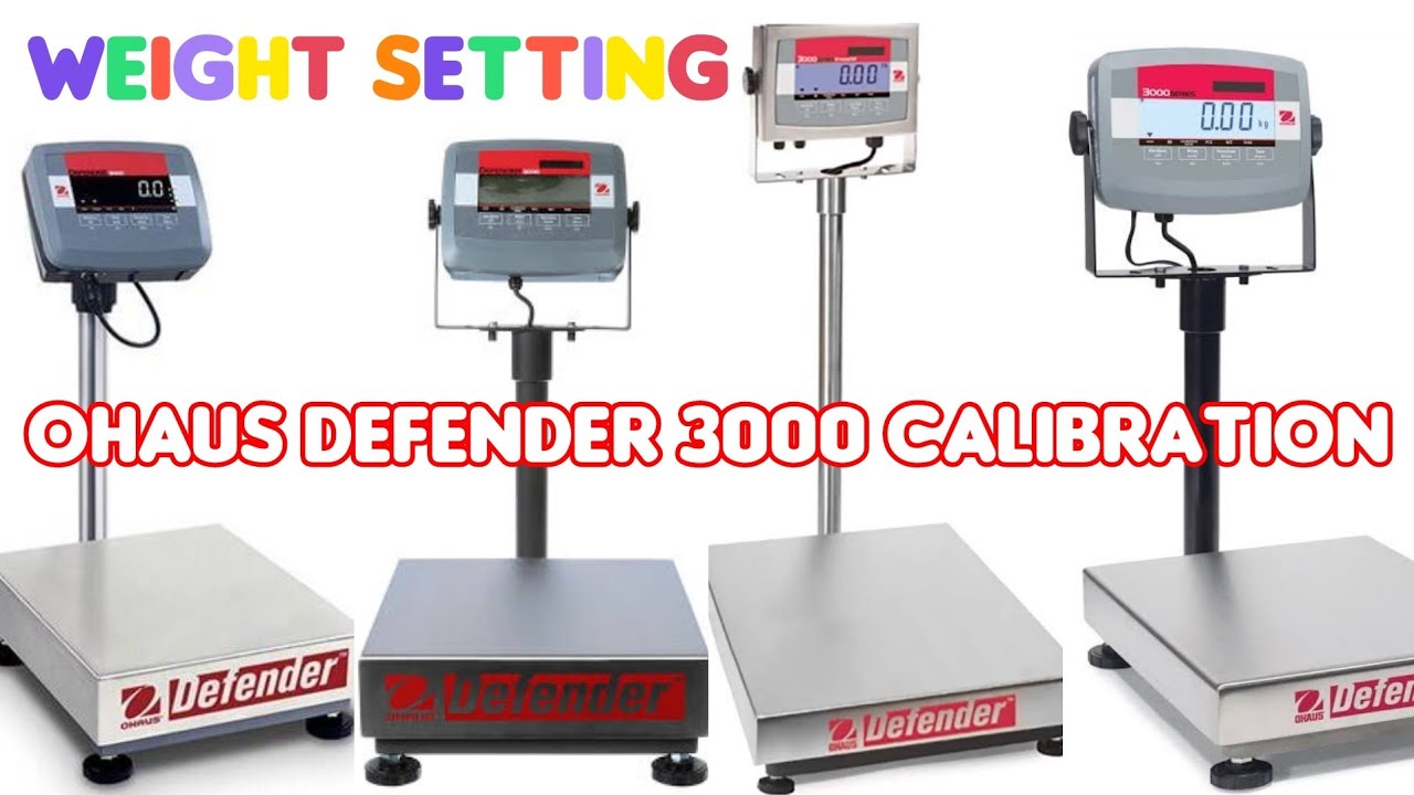 Ohaus Defender 3000 Weighing Machine calibration - YouTube