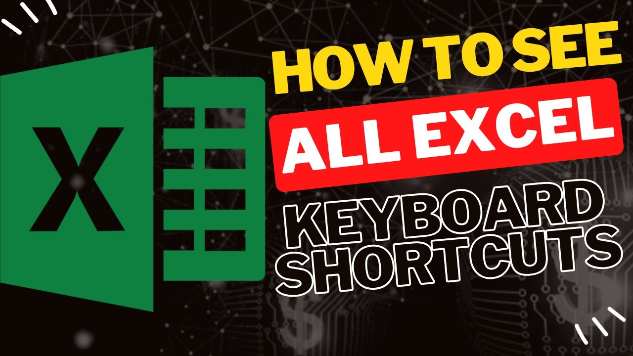 How to See All Excel Keyboard Shortcuts Instantly - YouTube