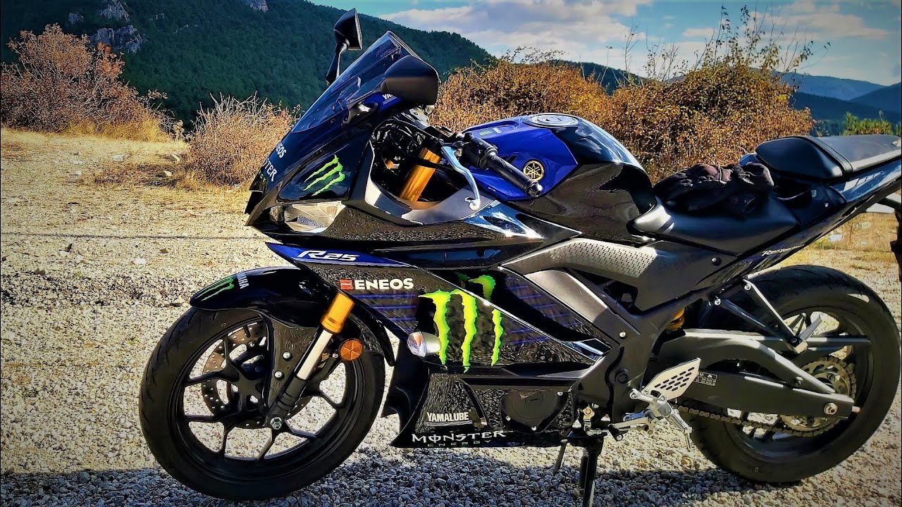 Yamaha YZF-R25 Monster 2019/ Samsun Vezirköprü#Motovlog3 - YouTube