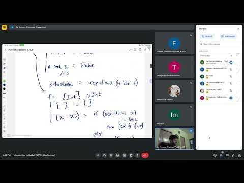 Week 5 live session | NPTEL | CS94 | Introduction to Haskell Programming - YouTube