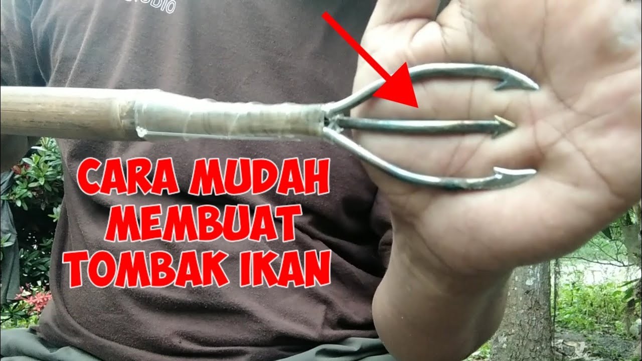 Membuat Tombak Ikan/make fish spear - YouTube