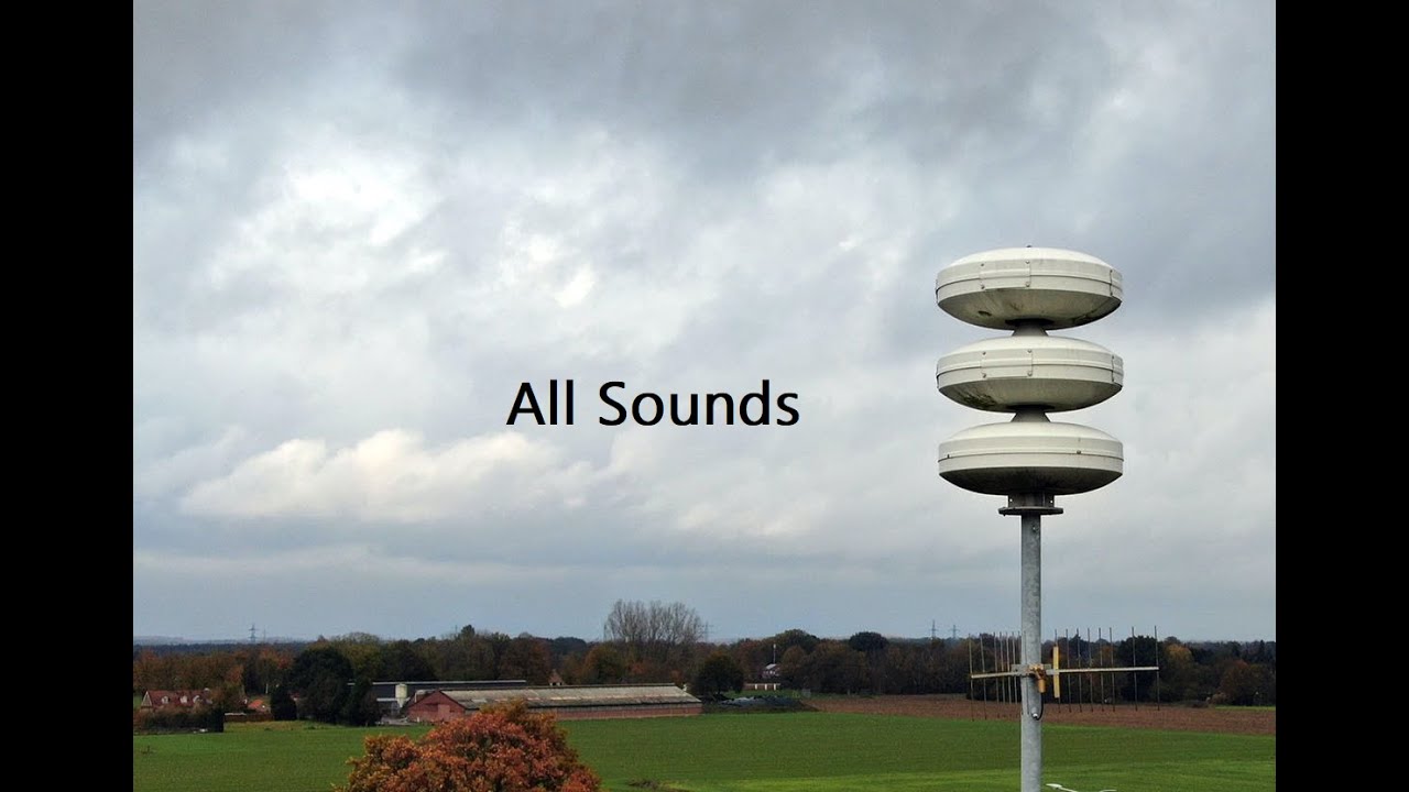 alle luchtalarm geluiden van Nederland | All Dutch air raid siren ...