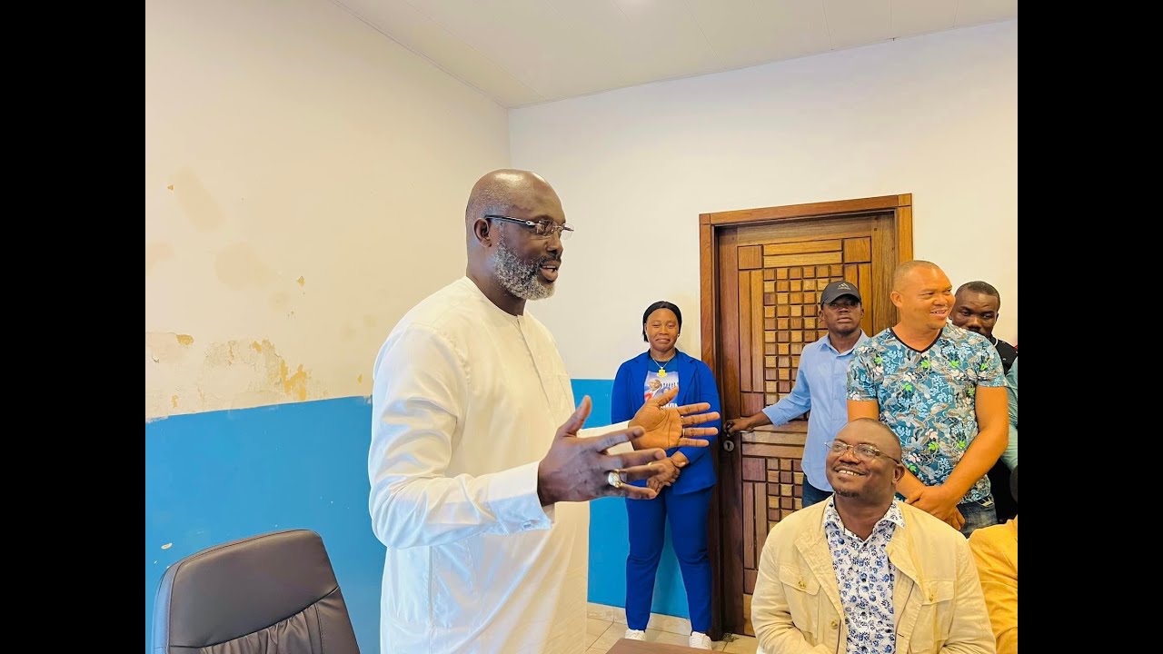 Former President George Weah and CDC Host National Press Conference At ...