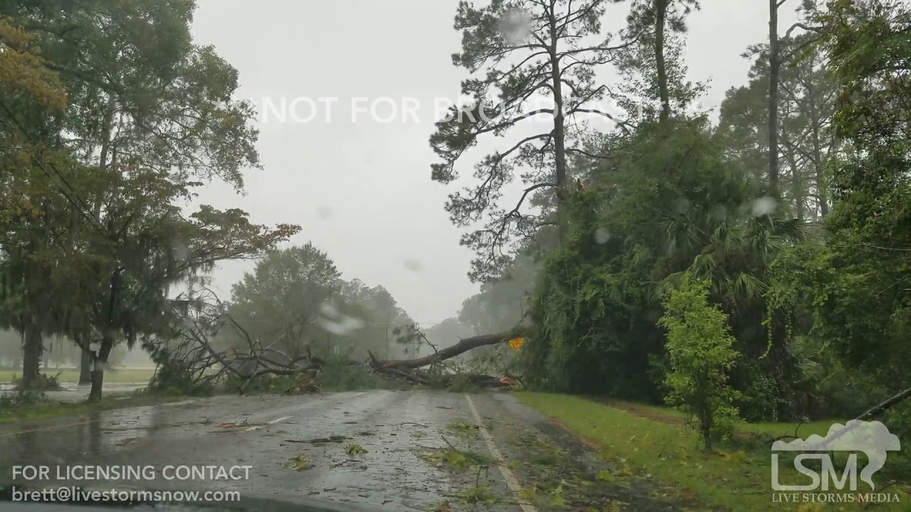 9-11-2017 Du Pont, GA Hurricane Irma Damage - YouTube