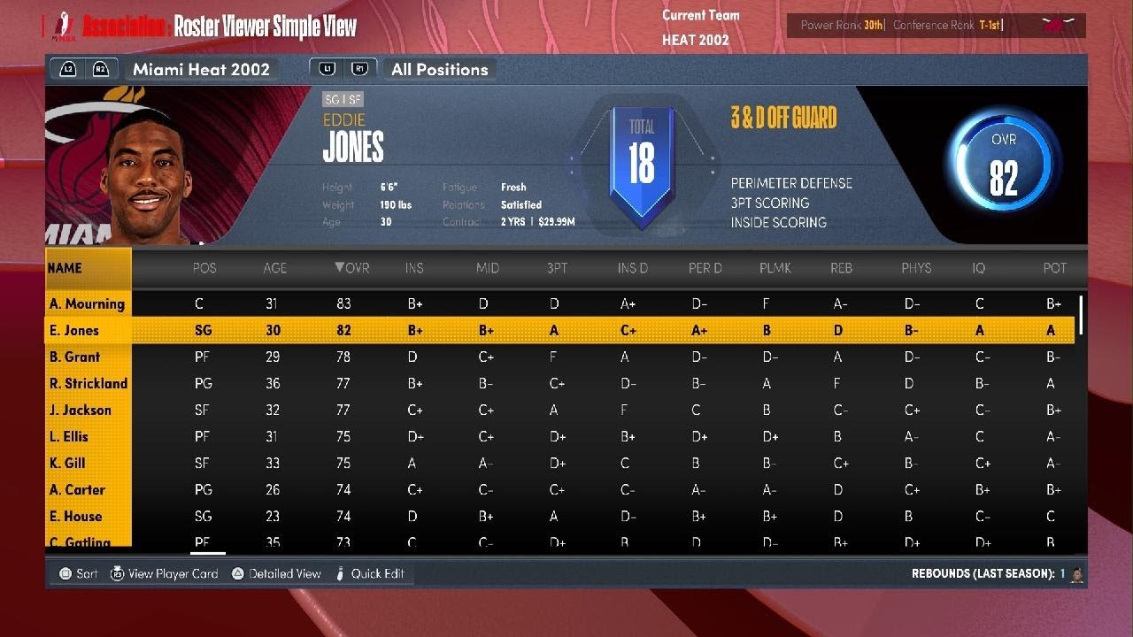 NBA 2K22: Miami Heat 2001-2002 classic team (PS5) - YouTube
