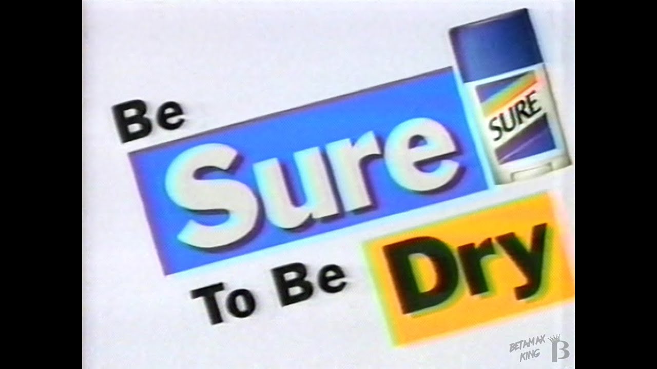Sure Anti-Perspirant Commercial 1991 - YouTube