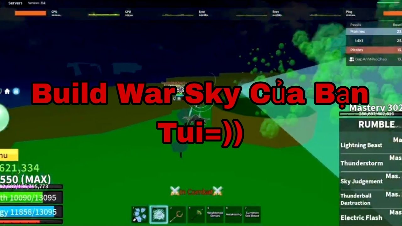 Combo War Sky Của Bạn Tui | Roblox - YouTube
