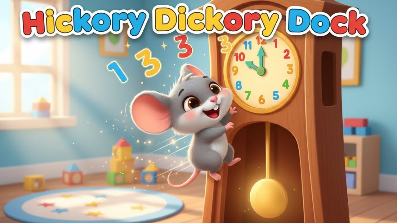 Hickory Dickory Dock Fun Clock Song with Zuzu | Toddler Learning ...