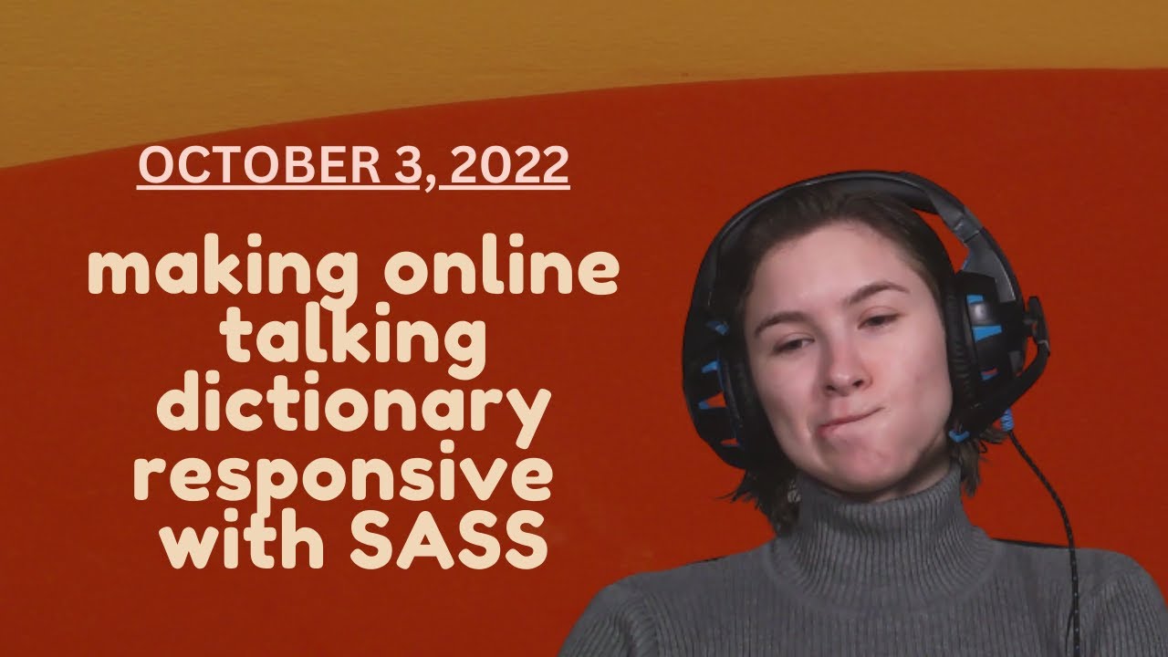 (otd#36) making online talking dictionary responsive with sass [VOD ...