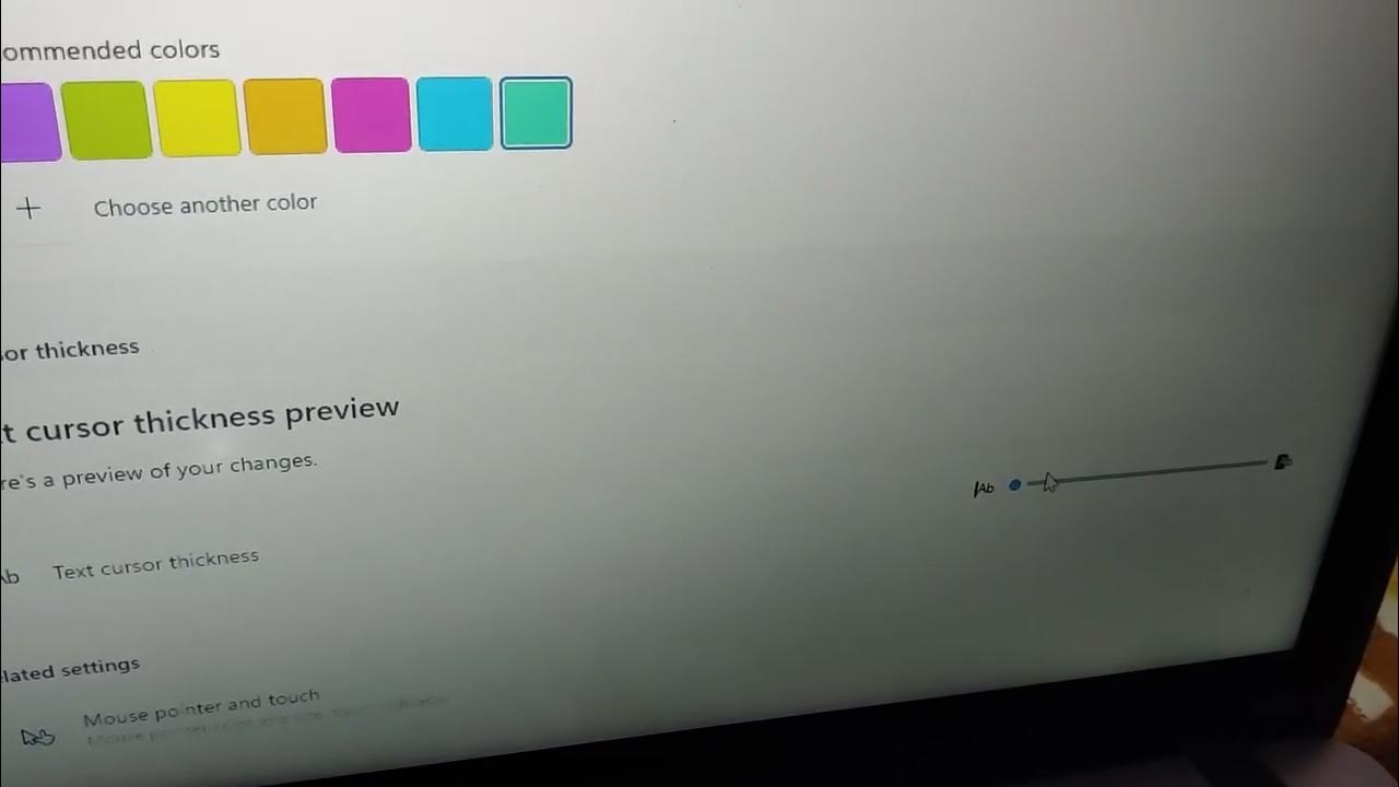 How to Change Text Cursor Color Size and Thickness in Windows 11 - YouTube